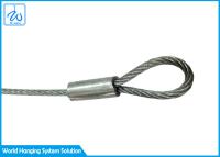 China PVC Coated 7x7 1.2mm Steel Wire Rope Assembly With Single Loop End Cable for sale