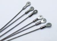 China Personalized 1.5mm Wire Rope Eye Fittings / Galvanized Cable Eyelet Terminal for sale