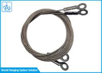 China Customized Galvanized 7x7 Or 7x19 Cable With Double End Wire Rope Eye for sale
