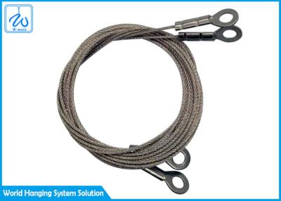 China Customized Galvanized 7x7 Or 7x19 Cable With Double End Wire Rope Eye for sale