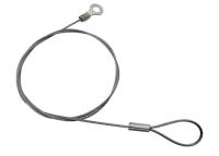 China Rohs Certification 7x7 or 7x19 Single Leg Wire Rope Sling / Safety Tools Lanyard for sale