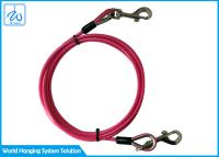 China Safe And Secure Pet Tie Out Cable Coated Steel Dogs Camping Cable for sale