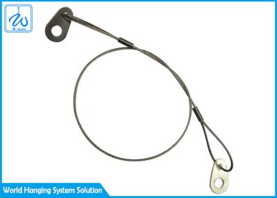 China High Tensile Lifting Wire Rope Sling With Steel Tabs For Hanging Lights for sale