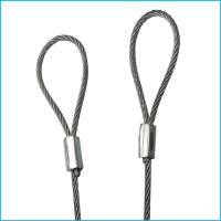 China Steel Wire Rope Sling 1.2mm 7x7 With Loop 1000mm For Security Cable for sale