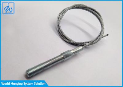 China 7x7 1.5mm Stainless Steel Wire Rope Assembly End Fittings With Swaged Eyebolt for sale