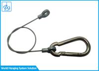 China Galvanized Steel Wire Rope Swage Fittings / Round Eye To Eye Sling for sale