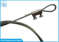 China Sus304 Wire Rope Loop End And Hook Security Cable For Led Ceiling Down Lights for sale