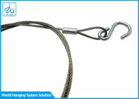 China Sus304 Wire Rope Loop End And Hook Security Cable For Led Ceiling Down Lights for sale