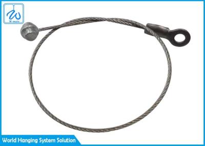 China Galvanized Wire Rope Lanyard With Eyelet End Fitting For Hanging Ceiling Light for sale