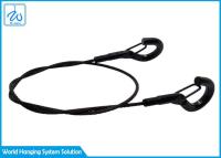 China Black Cable Suspension Kit Wire Rope Coated For Lanyard Eco Friendly Material for sale