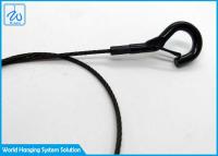 China Black Cable Suspension Kit Wire Rope Coated For Lanyard Eco Friendly Material for sale