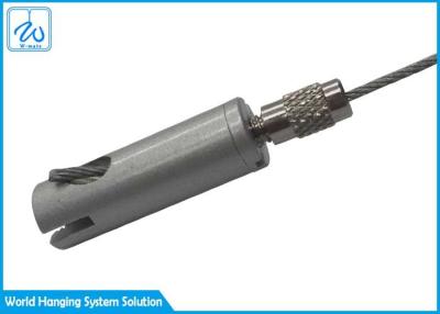 China Adjustable Knurl Joint Cable Gripper With Male Thread For Hanging System for sale