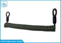 China Custom Coating PVC Extension Spring Safety Cable / Multi Tool Lanyard for sale