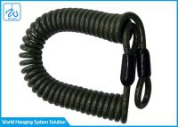 China Custom Coating PVC Extension Spring Safety Cable / Multi Tool Lanyard for sale