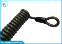 China Custom Coating PVC Extension Spring Safety Cable / Multi Tool Lanyard for sale