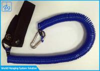 China OEM / ODM Coiled Cable Rope Tool Safety Retractable Lanyard With Carabiner for sale