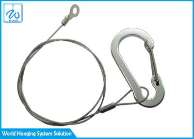 China Safety Cable With Attenuator Steel Wire Rope With Fitting Head 4mm 1x19 for sale