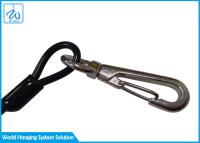 China OEM PU Coated Retractable Tool Lanyard With Carabiner for sale