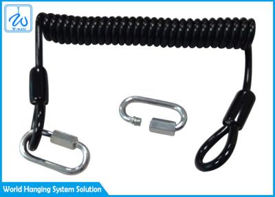China Hanging 16mm Coil Ring 7x7 Retractable Tool Lanyard for sale