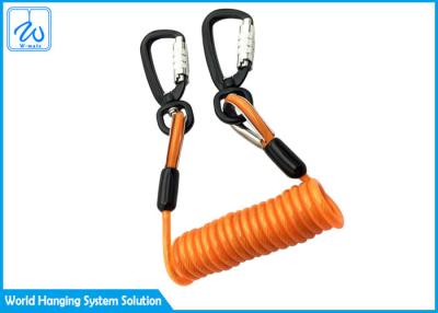 China Eco-Friendly Material Spring Safety Coil Tool Lanyard for sale