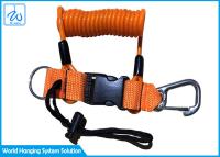 China Retractable Loop Lanyard With Fixed Clip Custom Printed Lanyard For Safety Fall Protection for sale