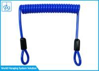 China Fishing Coiled Lanyard Inside Safety Rope Steel Wire For Rod 1.5m for sale