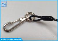 China Coiled Spring Tool Safety Clip Lanyard With Carabin for sale