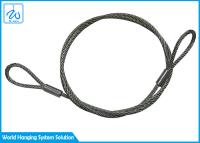 China Flemish Eye Wire Rope Sling Safety Cables Led Stage Lighting For Churches for sale