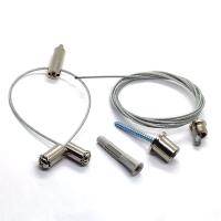 China White Aluminum Track Mounting Clip LED Lighting Wire Suspension Kit for sale