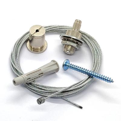 China Galvanized Stainless Steel Pendant Mountings For Light Cable Gripper Suspension System for sale