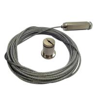 China Cable Suspension Assembly Hanging Steel Wire Rope Stopper Ceiling Attachment For Led Panel Light for sale