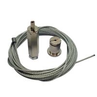 China Cable Suspension Assembly Hanging Steel Wire Rope Stopper Ceiling Attachment For Led Panel Light for sale
