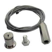 China Cable Suspension Assembly Hanging Steel Wire Rope Stopper Ceiling Attachment For Led Panel Light for sale