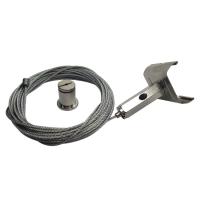 China Cable Suspension Assembly Hanging Steel Wire Rope Stopper Ceiling Attachment For Led Panel Light for sale