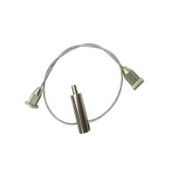 China OEM Custom Galvanized Steel Wire Rope Brass Length Adjustable Two Legs Plant Pot Hanging Kit for sale