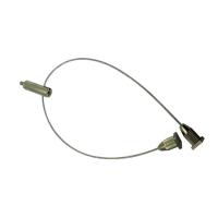 China OEM Custom Galvanized Steel Wire Rope Brass Length Adjustable Two Legs Plant Pot Hanging Kit for sale