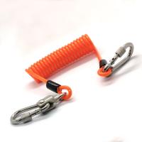 China High Standard Retractable Steel Coil Spring Wire Cable Tool Lanyard for sale