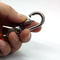 China High Standard Retractable Steel Coil Spring Wire Cable Tool Lanyard for sale