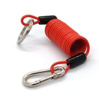 China Best PVC Coating Safety Spring Coil Retractable Tool Lanyard for sale