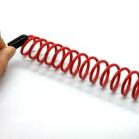China Best PVC Coating Safety Spring Coil Retractable Tool Lanyard for sale