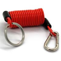 China Best PVC Coating Safety Spring Coil Retractable Tool Lanyard for sale