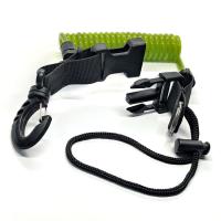 China Diving Spiral Spring Coil Lanyard key ring bungee cord wrist tool safety lanyard for sale