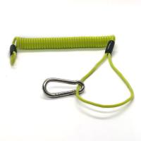 China Wire Coil Lanyard Tool Lanyard Retractable Hard Hat Tether Spring Lanyard for sale