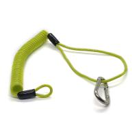China Wire Coil Lanyard Tool Lanyard Retractable Hard Hat Tether Spring Lanyard for sale