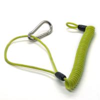 China Wire Coil Lanyard Tool Lanyard Retractable Hard Hat Tether Spring Lanyard for sale