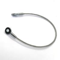 China Stainless 316 Steel Rope Wire Sling Tool With Stamped Eyelets for sale