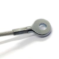 China Stainless 316 Steel Rope Wire Sling Tool With Stamped Eyelets for sale