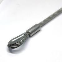China Outdoor Use Stainless Steel Coated PVC Tether Lanyard Kit With Hook End for sale