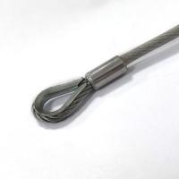 China Outdoor Use Stainless Steel Coated PVC Tether Lanyard Kit With Hook End for sale
