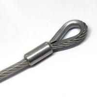 China Outdoor Use Stainless Steel Coated PVC Tether Lanyard Kit With Hook End for sale